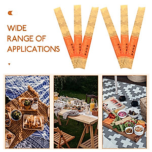 Healvian Paper Bags 500pcs Disposable Chopsticks Bags Paper Cutlery Holder Chopsticks Flatware Holder Cutlery Bags Pocket Sleeves Utensils Sleeves A Paper Chopsticks Sleeve