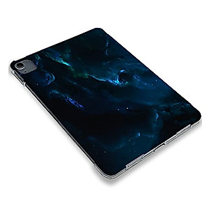Kawaii Outer Space Blue Starry Sky case Compatible with iPad Mini Air Pro 7.9 8.3 9.7 10.2 10.9 11 12.9 inch Pattern Cover New 2022 2021 Trifold Stand 3 4 5 6 7 8 9 Generation (10.2" 7/8/9 gen)