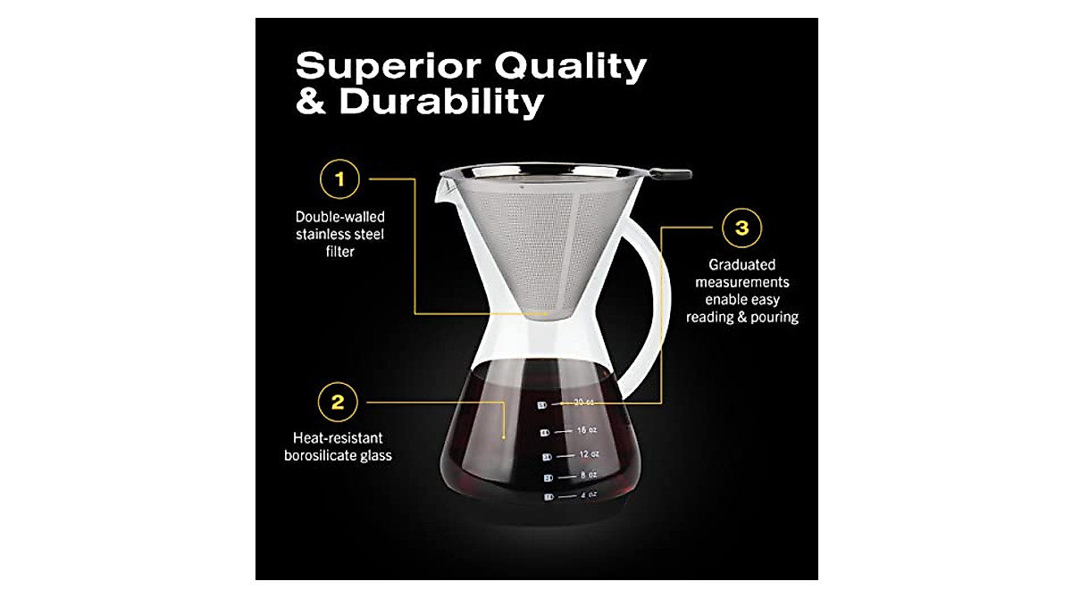 Bean Envy Pour Over Coffee Maker - Brew Perfect Coffee