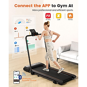 YOSUDA Treadmill,Under Desk Treadmill 3.0HP,2 in 1 Walking Pad Home/Office,Smart Walking Treadmill with App,Walking Jogging Machine with 265 lbs Weight Capacity Remote Control LED Display Black-T200
