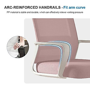 XUEGW Computer Desk Chair, Office Chair with Flip-up Armrests Mesh Chair with Flip-up Armrests Mesh Chair for Home and Office…