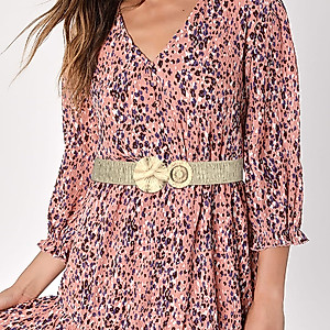 YooAi Womens Belts for Dress Wide Elastic Belt Fashion Stretchy Cinch Belt for Women Dresses Khaki M 28