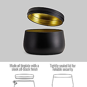 pavelle 8 oz. Black Candle Tins with Lids for Candle Making, Arts & Crafts, Storage, Gifts, and More, 24 Pcs. Bulk Candle Jars for Making Candles, Wholesale Candle Tins, Candle Making Supplies