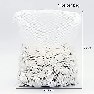 ALEGI Aquarium Premier Bulk Bio Ceramic Rings Filter Media for Fresh Water, Sea Water Fish Tank Canister Filter,Koi Fish Pond Reef Filter (10 lbs)