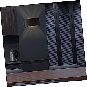 DOITOOL 3pcs Curved Wall Light Outdoor LED Wall Pack Lights Outdoor LED Outdoor Lights LED Modern Indoor Wall Sconce LED Light Fixture Wall Light Fixtures Double Head Lamps Wall Lamp Black