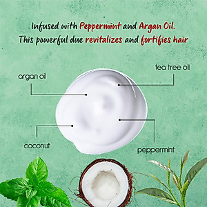 Peppermint Oil Shampoo and Conditioner Set for Hair Growth and Thickening - For Thinning Hair and Hair Loss Treatments for Women & Men, Sulfate Free, 20.2 FL Oz Each