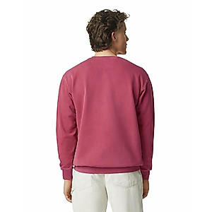 Comfort Colors Adult Crewneck Sweatshirt, Style G1566, Crimson, Medium