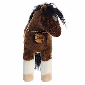 Aurora® Exquisite Breyer® Showstoppers Paint Horse Stuffed Animal - Realistic Detailing - Imaginative Play - Brown 13 Inches