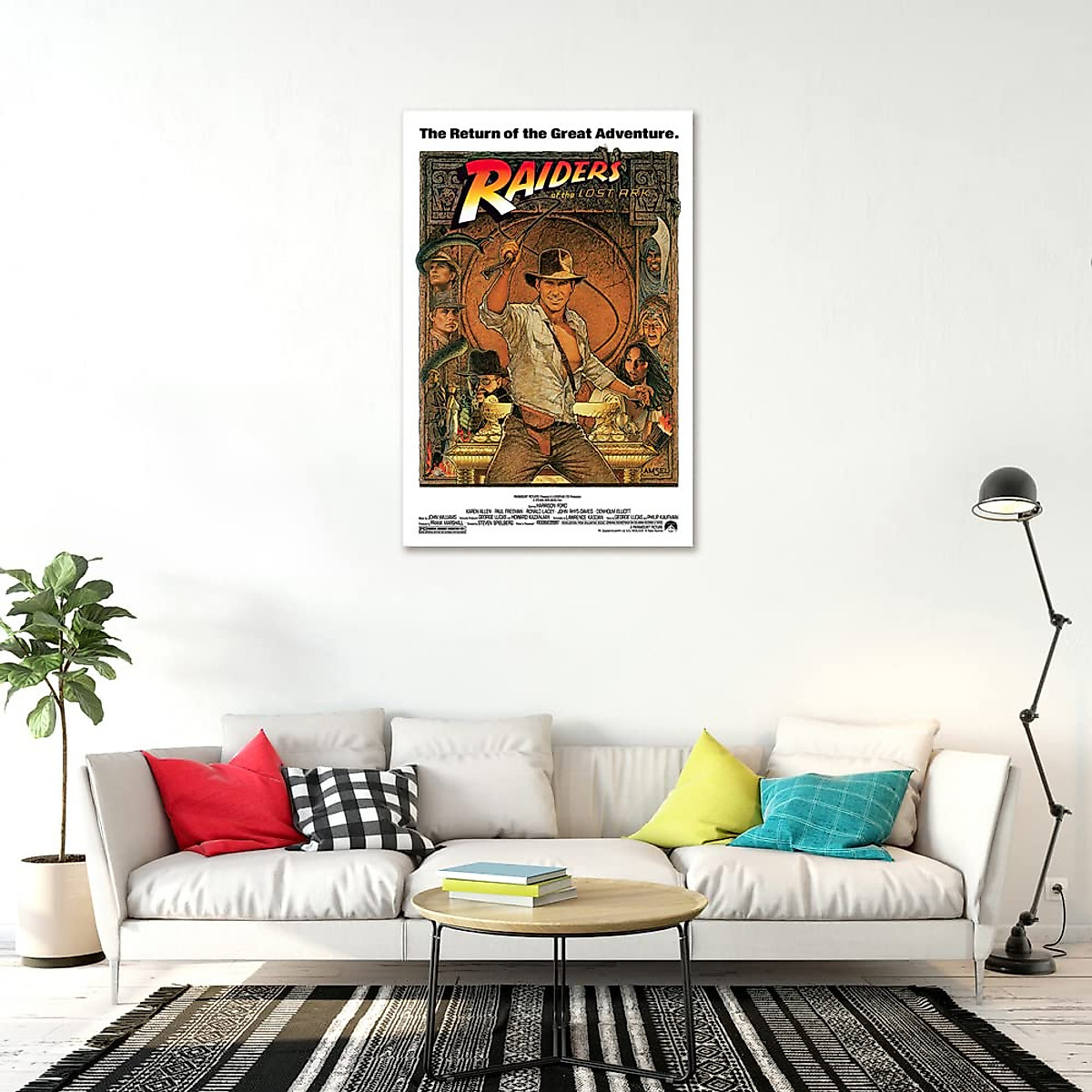Indiana Jones - Raiders Of The Lost Ark - Movie Poster: Re-Release 1982 (Size: 27'' x 40'')