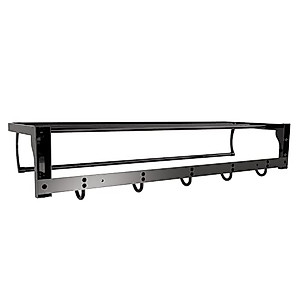24 Inch 304 Stainless Steel Bathroom Towel Rack Towel Bar Towel Shelf Foldable Towel Rack Wall Mounted for Bathroom Lavatory Hotel Brushed Nickel