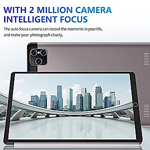 HD 8-inch Tablet Android 5.1 System Display 8-core Processor 1GB Ram and 16GB ROM 4000mah Built-in WiFi Bluetooth Voice Call Learning Writing Tablet 1Pcs (Gray)