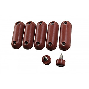 Renovators Supply Manufacturing Toilet Seat Bumper, 7 Brown Silicone Toilet Seat Bumpers