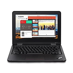 Lenovo ThinkPad Yoga 11E 11.6" HD 2-in-1 Touchscreen Laptop, Intel Celeron N4120, 4GB RAM 256GB SSD, Intel UHD Graphics 600, Webcam, HDMI, WiFi, Bluetooth, Windows 10 Pro, Black