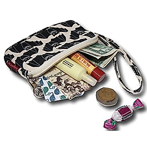 Bungalow 360 Canvas Clutch Coin Purse (BAT)