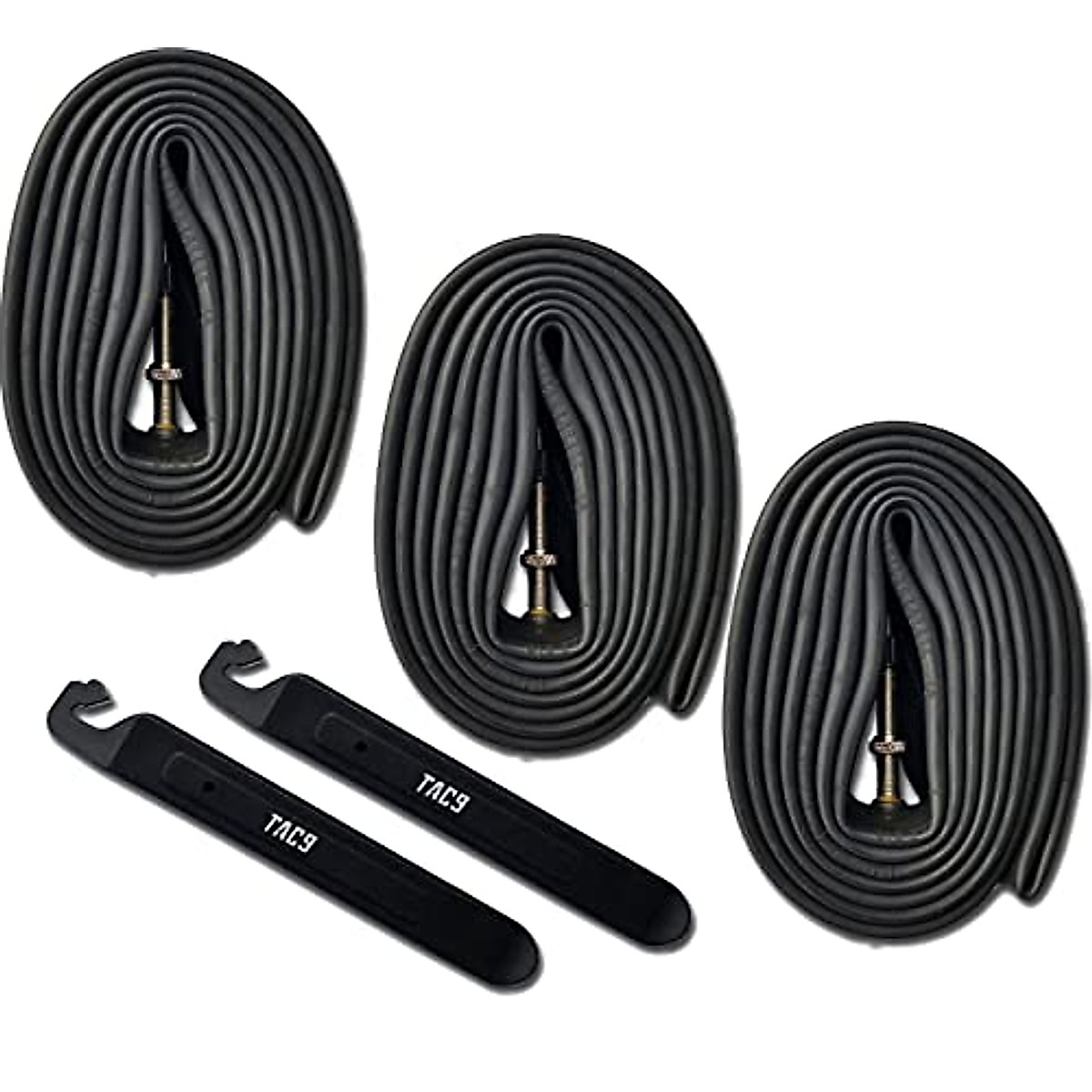 3 Continental - Inner Tube 700c x 32-47, Tour All 28" Presta 42mm w/Bonus Tire Levers