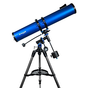 Meade Instruments 216004 Polaris 114Eq Reflector Telescope, Metallic Blue