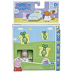 Peppa Pig Peppa’s Adventures Nurse Peppa Surprise Figure and Accessory Set, Preschool Toy for Kids Ages 3 and Up