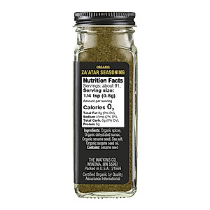 Watkins Organic Za'atar Seasoning, Spice Mix, 2.6 oz., 1 Count