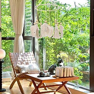 Boho Crib Mobile Handmade Neutral Crib Mobile Hanging Ceiling Mobile Nursery Decoration for Nursery Room Decor