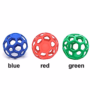 FROATS 3 Pcs Horse Treat Ball Feeder Toy, Goat Horse Hay Ball Horse Toys, Silicone Goat Feeder Hanging Feeding Toy for Horse Goat Sheep Relieve Stress