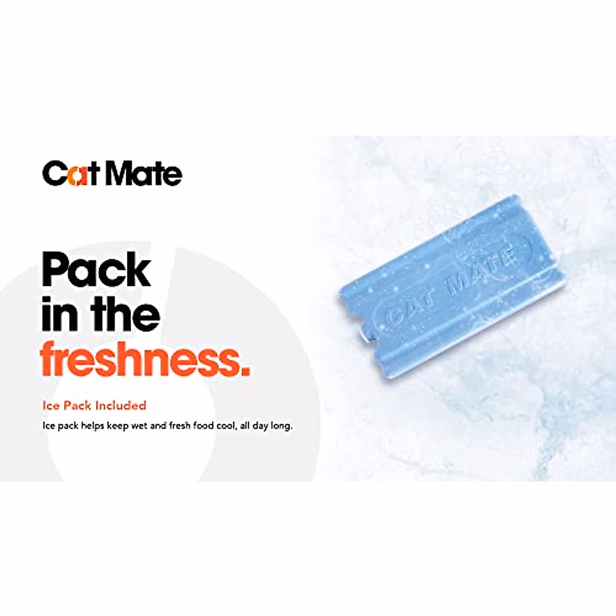 Bundle of Cat Mate C200 Automatic 2 Meal Pet Feeder, 2X Stainless Steel Bowl Inserts, and Extra Cat Mate Ice Pack