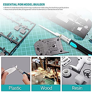 Prozwee Model Craft Hand Saw Kit(with 14PCS Saw Blades),Modeling Knife Hacksaw Tool,DIY Mini Razor Saw Kit for Handcrafted, DIY models and Other Fine Cutting
