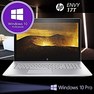 HP Envy 17T Touch 2019 Model, Intel Core i7-8565U Quad Core, 512GB SSD, 16GB RAM, Win 10 Pro HP Installed,17.3 FHD WLED Touch, Nvidia 4GB DDR5 MX250 (2018 17T)
