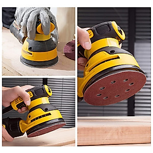 POTUINOM 165 PCS 5 Inch Sanding Discs,Round Hook and Loop Sandpaper for Random Orbital Sander 40 60 80 120 150 240 320 400 600 Grit