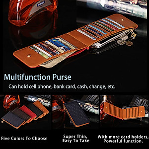 Wallet Long Card Case Ladies Clutch Bag Ladies Wallet Ladies Long Card （red)