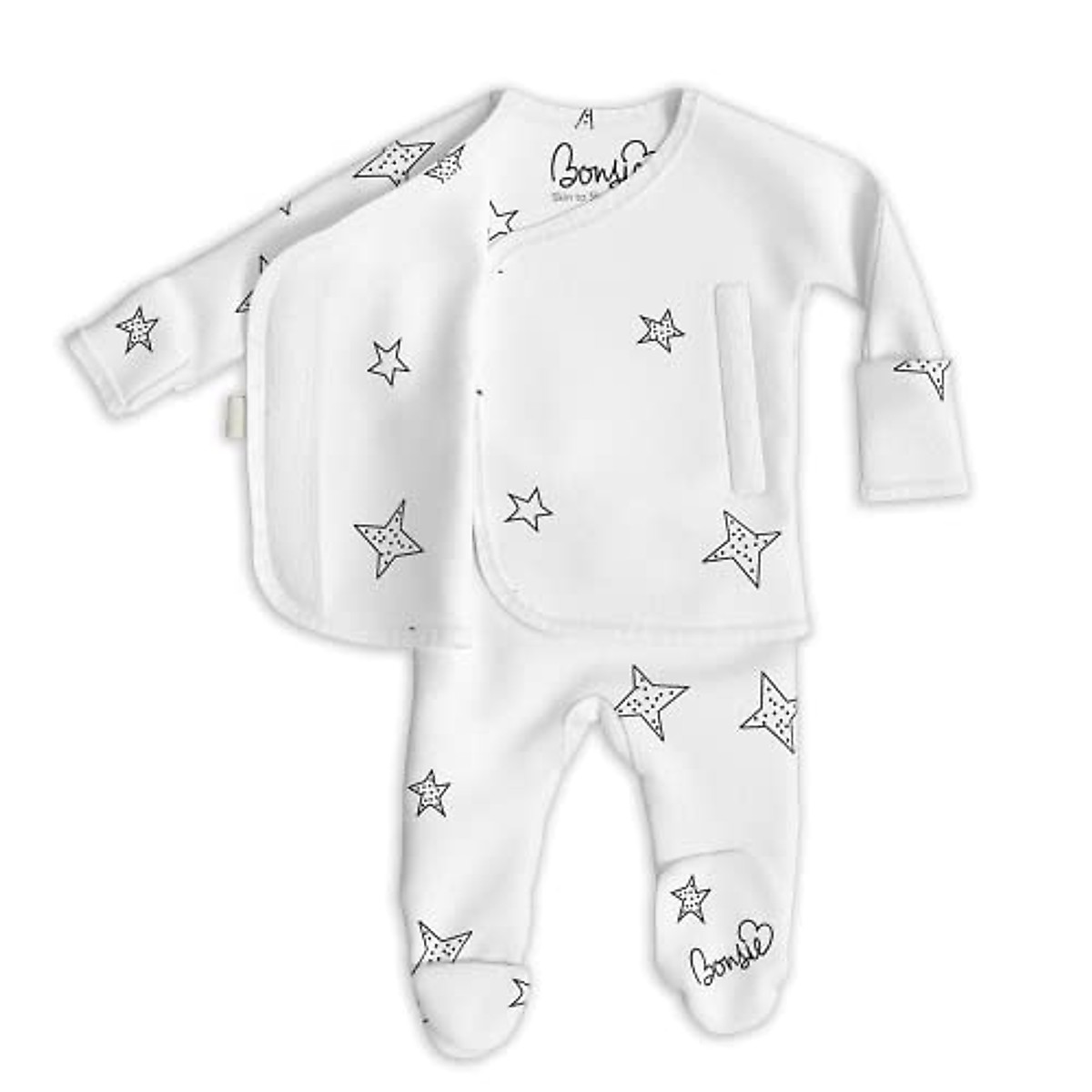 Bonsie Skin to Skin Babywear Footie - Stars (Newborn)