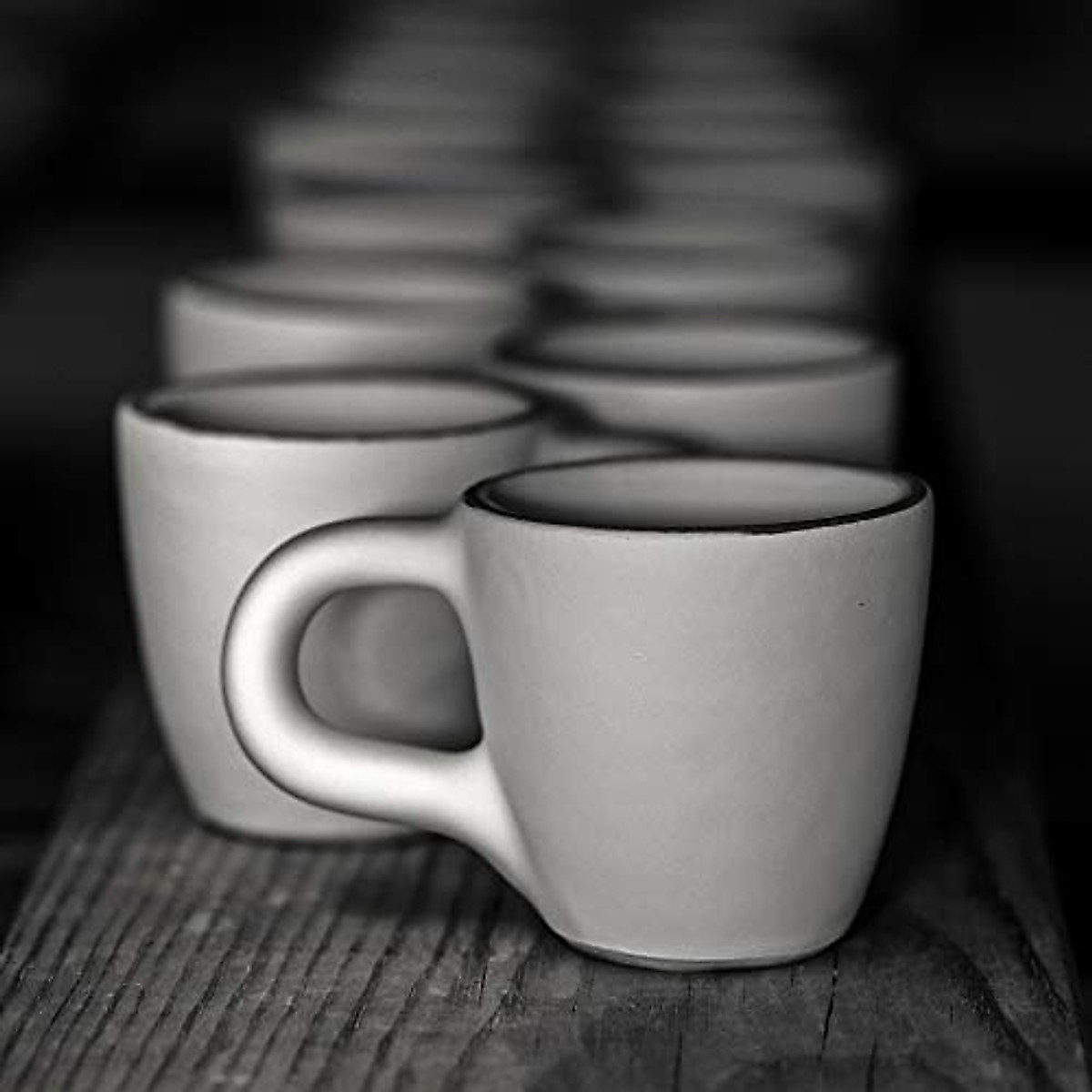 City to Cottage Handmade Red and White Polka Dot Ceramic 2oz/60ml | Espresso Set of 4, Unique Designer Pottery for Coffee Lovers