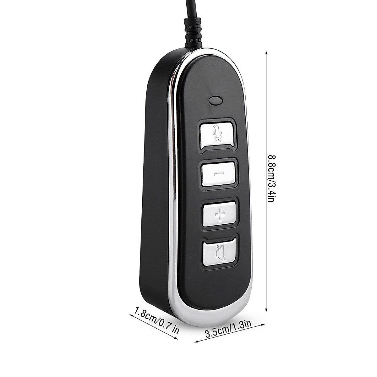 FOSA RJ9 to USB Headset Jack Cable Adapter Convertor for Audio Headphone Conversion Line Computer Headphones Line Using with Control Box