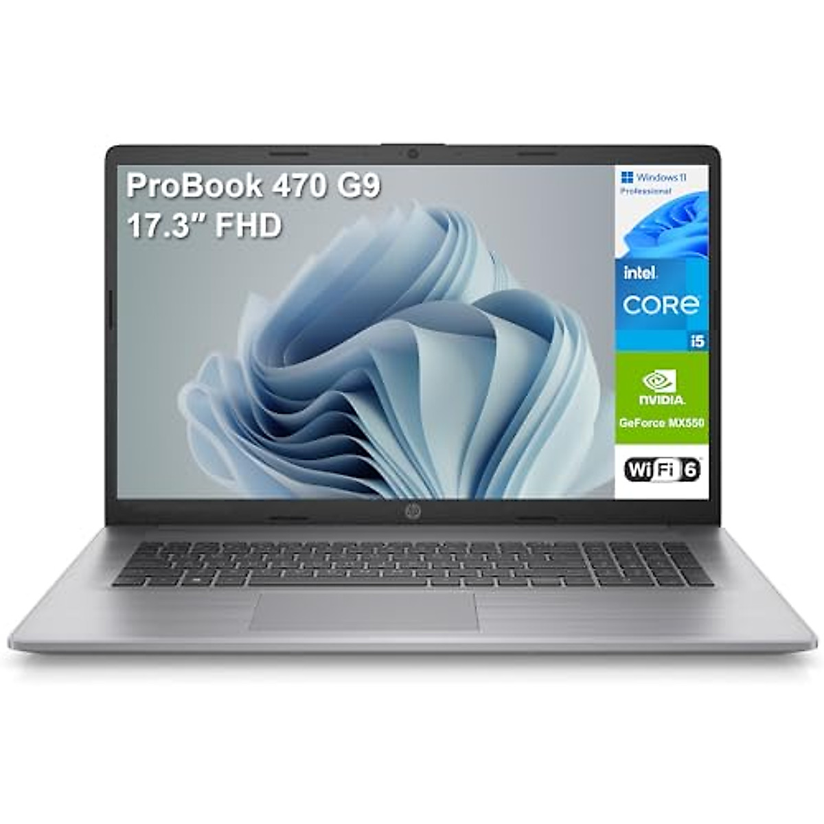 HP 2023 ProBook 470 G9 17.3" FHD Business Laptop Computer, 12th Gen Intel 10-Core i5-1235U (Beat i7-1195G7), GeForce MX550, 64GB DDR4, 2TB PCIe SSD, WiFi 6, BT 5.3, Backlit KB, Windows 11 Pro, BROAG
