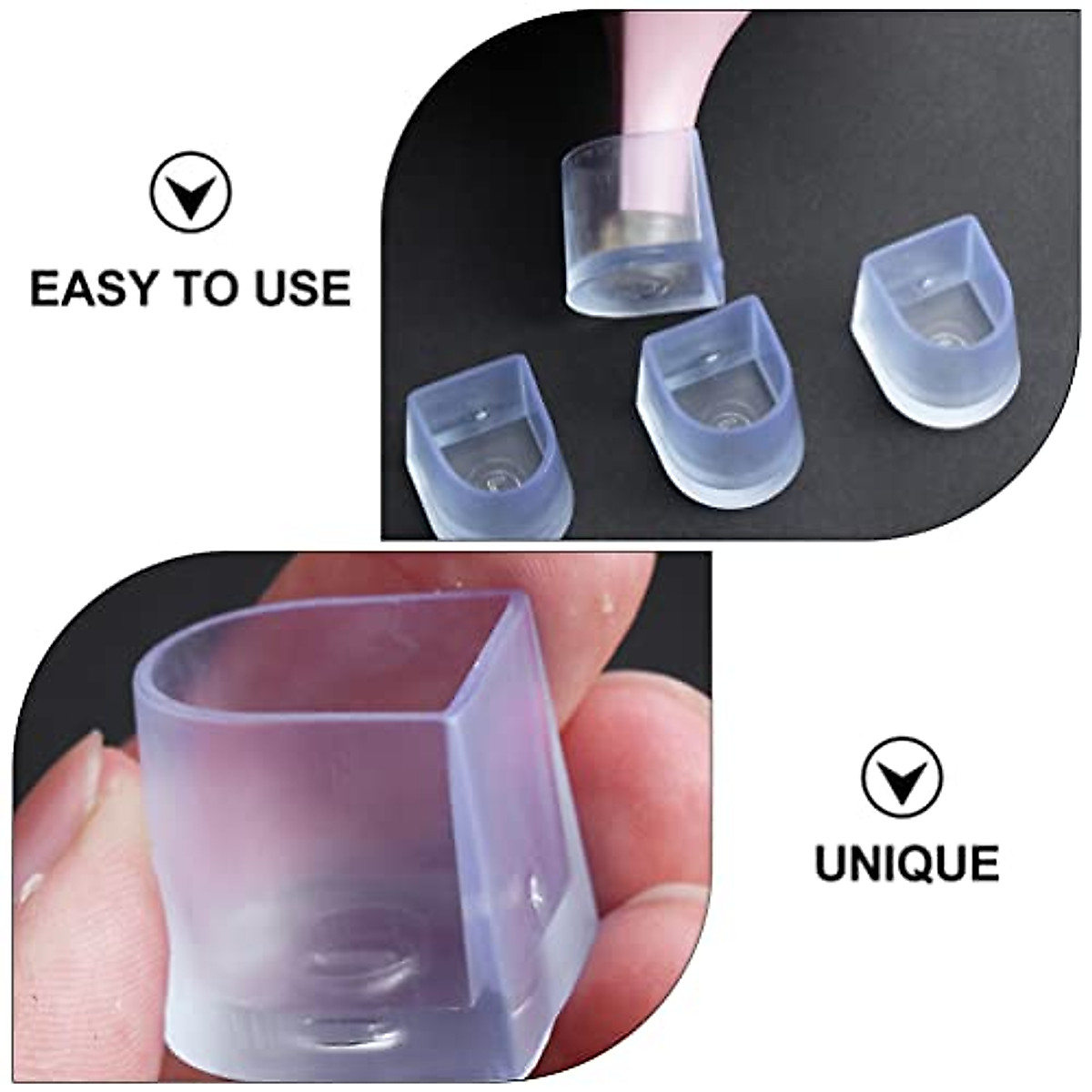 Beavorty High Heel Chair High Heel Chair High Heel Protectors Transparent Heel Stoppers 16pcs 10-12mm Heel Repair Caps Covers for Women Wedding Grass Rubber Shoe Covers Shoe Heel Protectors