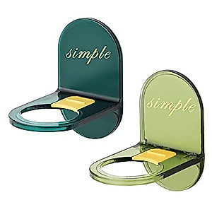 jomgeroz Wall Mount Shower Gel Bottle Holder Storage Rack Adhesive Adjustable Shampoo Hand Bottle Hanging Organizer hand hanger