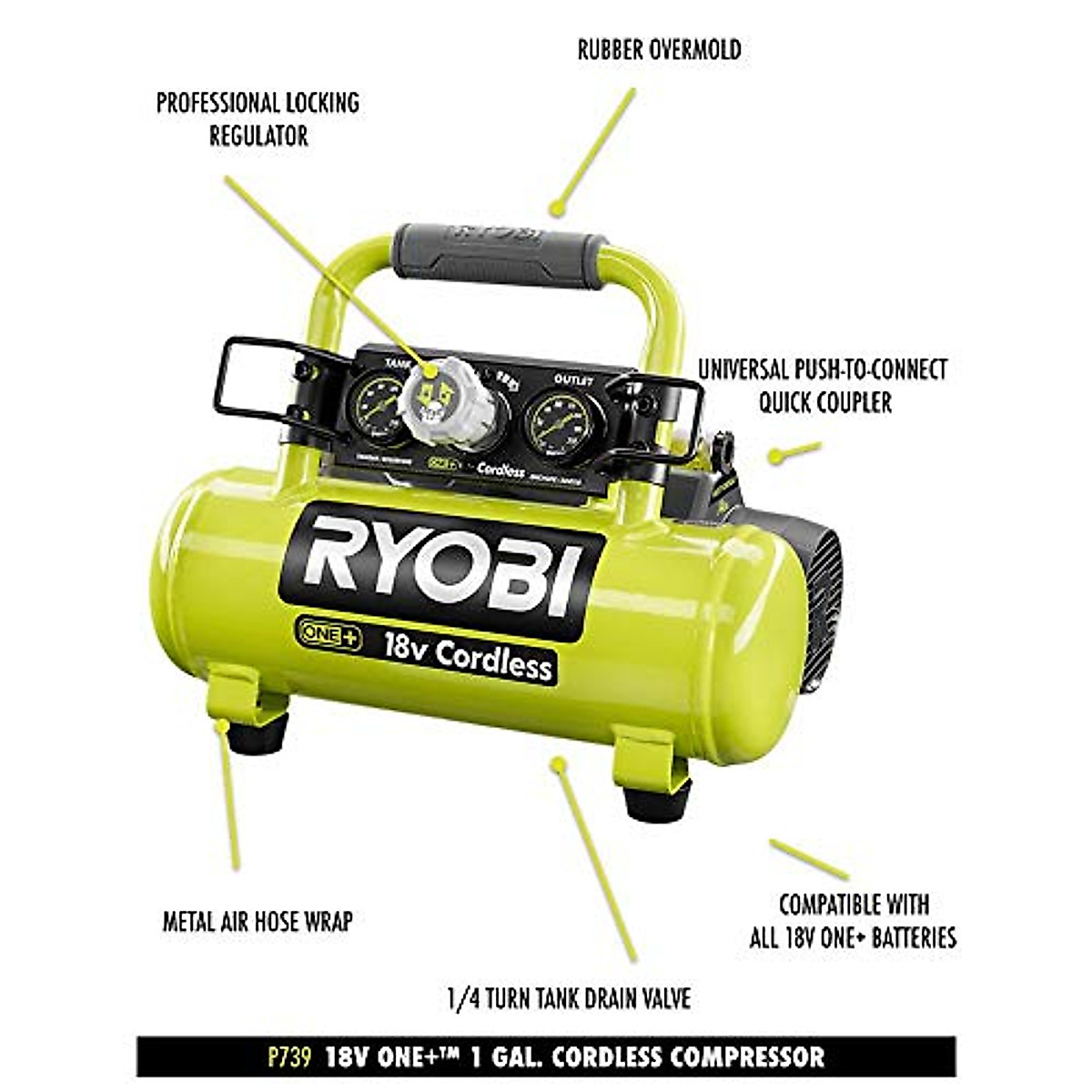RYOBI 18V ONE+™ 1 Gallon air compressor