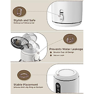 Portable Water Warmer for Baby Formula Travel, Wireless 9000mAh Battery Operated Portable Bottle Warmer, Precise & Adjustable Temperature, 10 Oz Detachable Glass Travel Bottle Warmer for Breastmilk