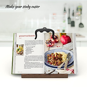 Book Clip Page Holder 2 Pieces Metal Sheet Music Holders for Sheet Music Stands Pianos Book Reading (Black)