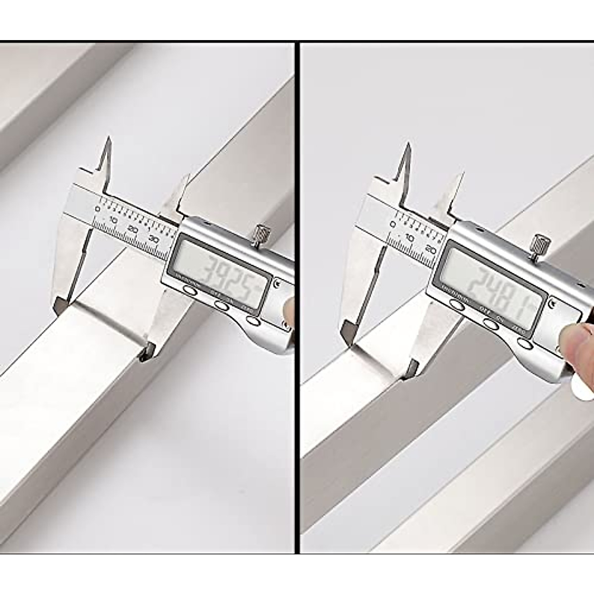 SUCHETA Stainless Steel Square Push Pull Modern Door Handle,Modern Commercial Entrance Modern Door Handle for Shower Sliding Glass/Barn Door/Interior Exterior Door,Easy to Install