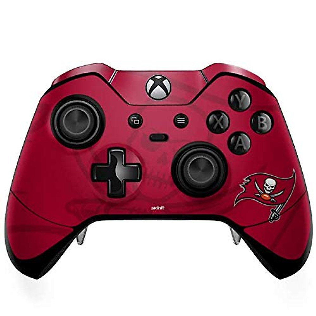 Skinit Decal Gaming Skin compatible with Xbox One Elite Controller - Officially Licensed NFL Tampa Bay Buccaneers Double Vision Design