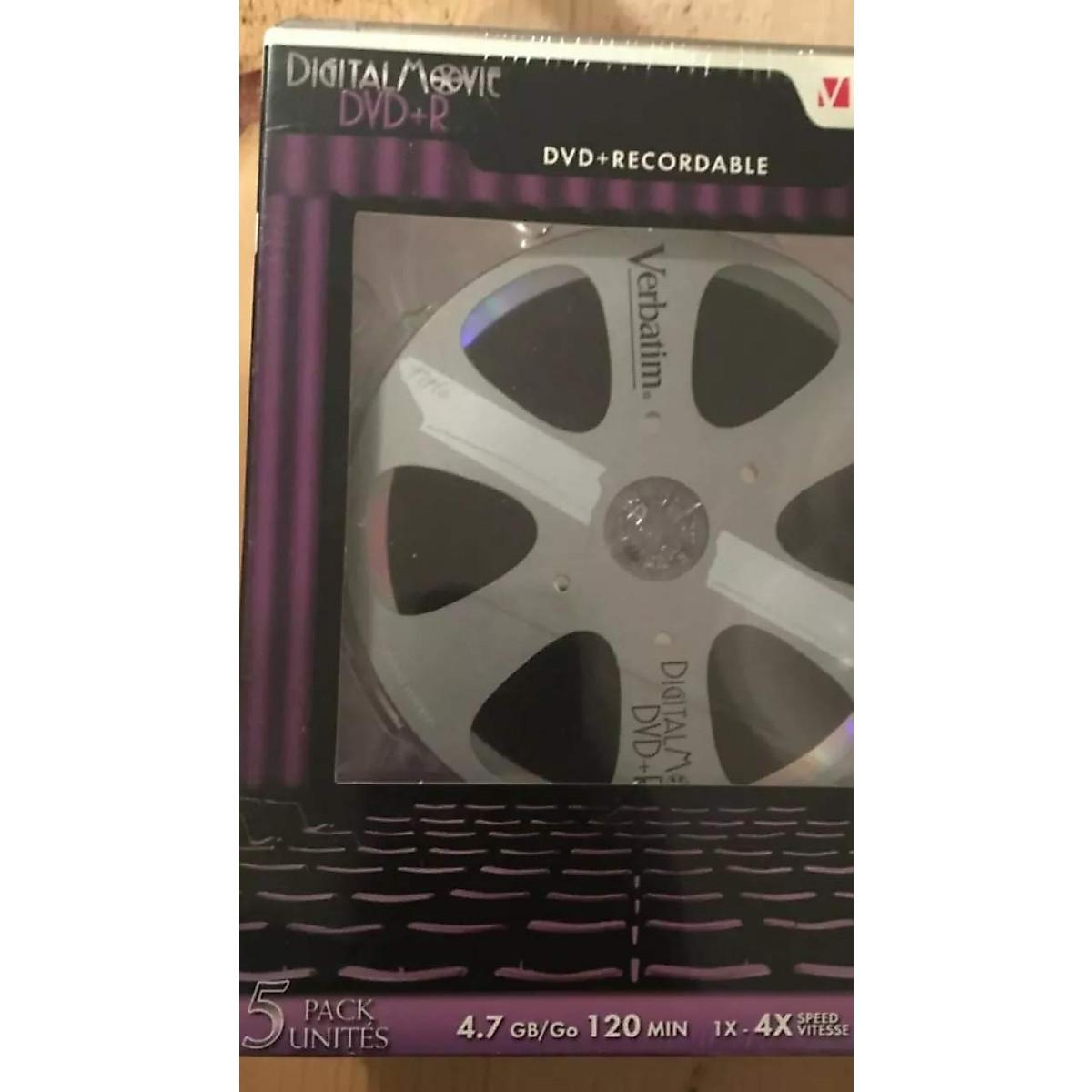 Virbatim Dvd+r 4.7gb Digital Movie 4x 5pk