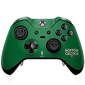 Skinit Decal Gaming Skin Compatible with Xbox One Elite Controller - Officially Licensed NBA Boston Celtics Standard - Green Design