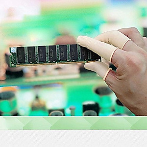 Disposable Latex Finger Cots Rubber, 140g(Approx 205PCS) Fingertips Protective Finger Art Latex Tissue Finger Cot (White)