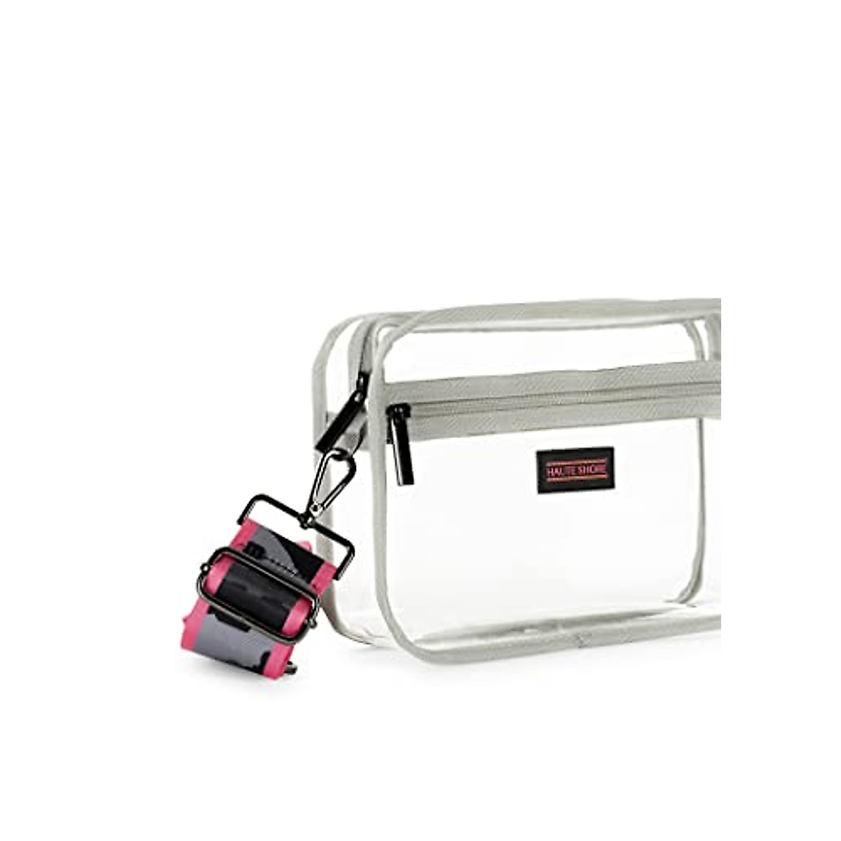 Haute Shore - Drew Clear Vinyl Crossbody w/Camo Strap