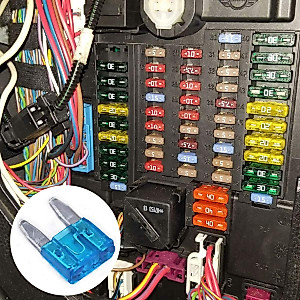 100 Pack Auto Fuses 15 AMP APM/ATM 32V Mini Blade Style Fuses 15A Short Circuit Protection Car Fuse (15 AMP)