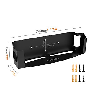 Monzlteck Wall Mount for PS3 Slim,Steel Mount Wall Holder Bracket for Playstation 3(CECH 2000-2500),Space Saving,wp3-s