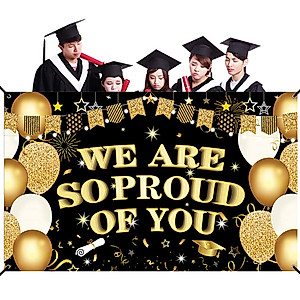 2023 Graduation Party Decorations, We are So Proud of You Backdrop Banner, We are So Proud of You Banner for Graduation Decorations 2023, Congrats Grad Party Decorations, Class of 2023 Decorations