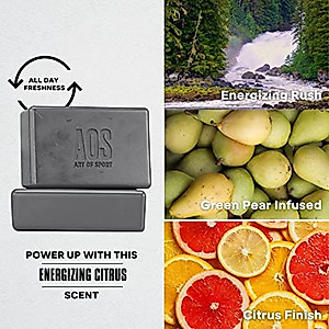 Art of Sport Men’s Bar Soap, Charcoal Activated Hand, Face and Body Soap, Citrus Fragrance, Made with Natural Botanicals, Moisturizing Tea Tree Soap, Made for Athletes, Compete Scent, 3.75 Ounce (Pack of 4)