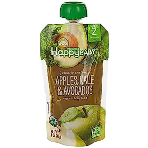 Happy Baby Apple Kale Avocado, 4 Oz Pouch