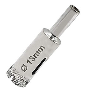 Diamond Drill Bits, PHITUODA 5pcs Diamond Hole Saw Glass Hole Saw Tile Hole Saw Hollow Core Drill Bit for Glass, Marble, Ceramic, Granite, 5/32" to 1/2", 4-13mm